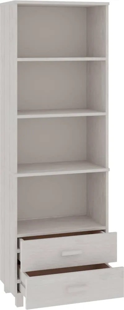 Skříň HAMAR bílá 60 x 35 x 180 cm masivní borovice 340489