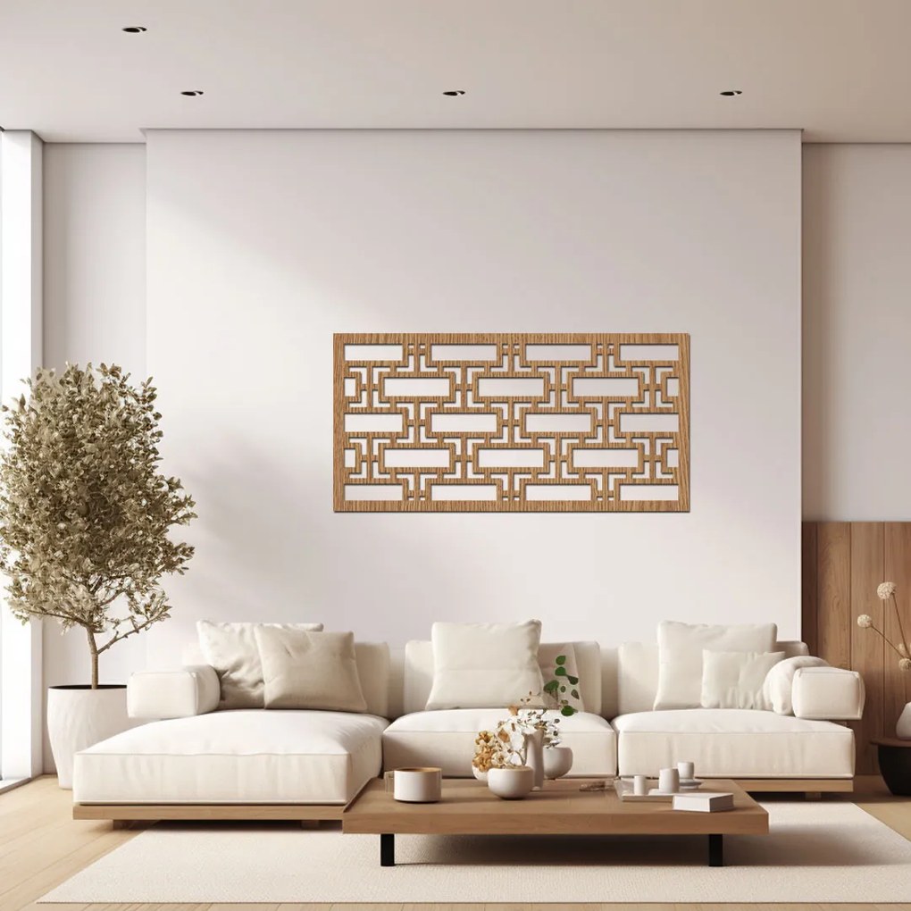 dřevo života Dřevěný dekorační panel LINES Zvolte rozměr (cm): 20x40, Zvolte barvu dekoru: Černá