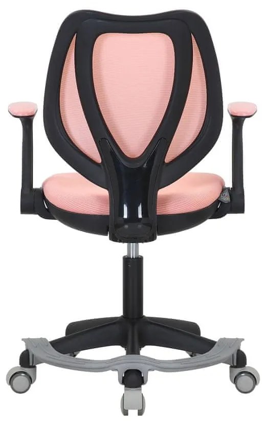 Dalenor Dětská židle Sweety, textil, černá podnož / růžová