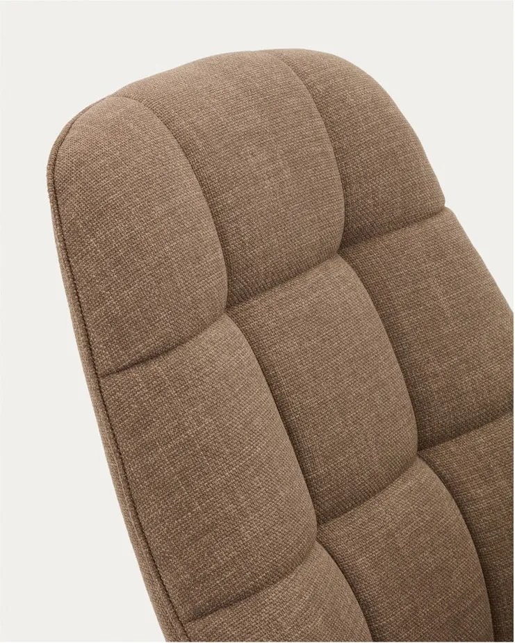 Hnědé otočné křeslo Jaspe – Kave Home