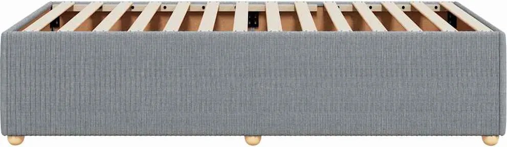 Rám postele bez matrace světle šedá 80 x 200 cm textil 3284893