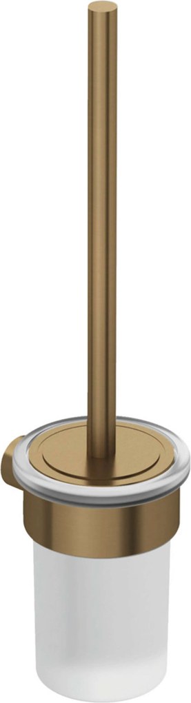 Kludi Vela R - WC štětka nástěnná s držákem, sklo/kartáčovaný bronz 58974N1