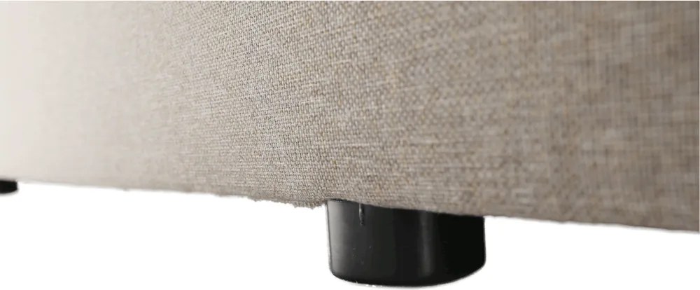 Boxspringová postel 120x200, šedohnědá TAUPE, FERATA TV KOMFORT