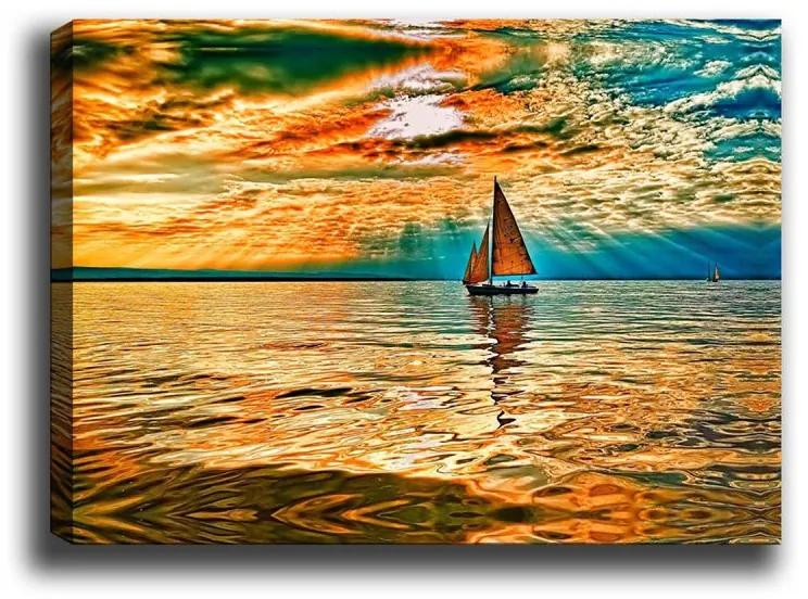 Obraz na plátně Boat trip 30x70 cm