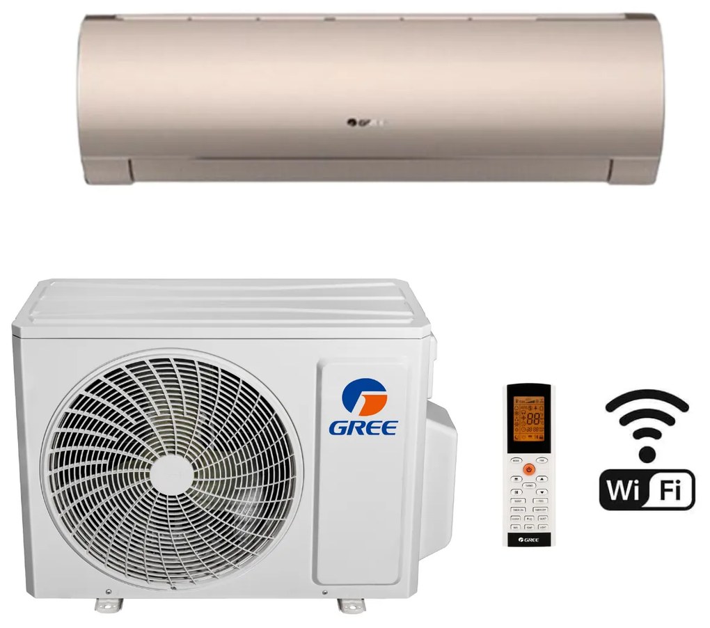 Klimatizace Gree Fairy zlatá 3,5 kW - sestava 1+1 včetně montáže