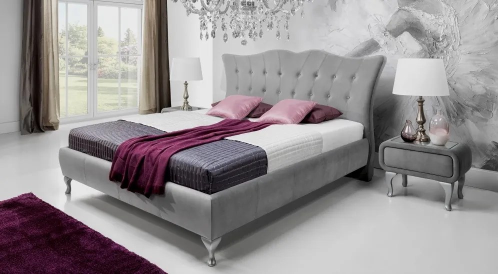 Elegantní dvoulůžková postel Princessa - 140 x 200 cm