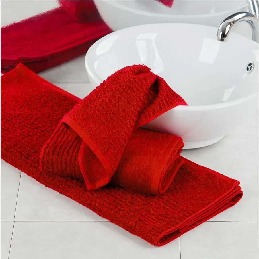 Veba ručník juvel vlny - červená 30x50