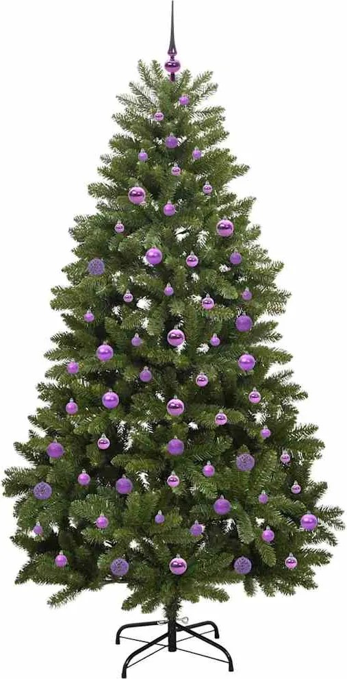 Umělý vánoční stromeček 210 cm 300 LED Teplá bílá PVC a ocel 3395700