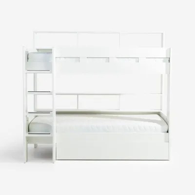 Patrová postel SILK 90x200 bílá