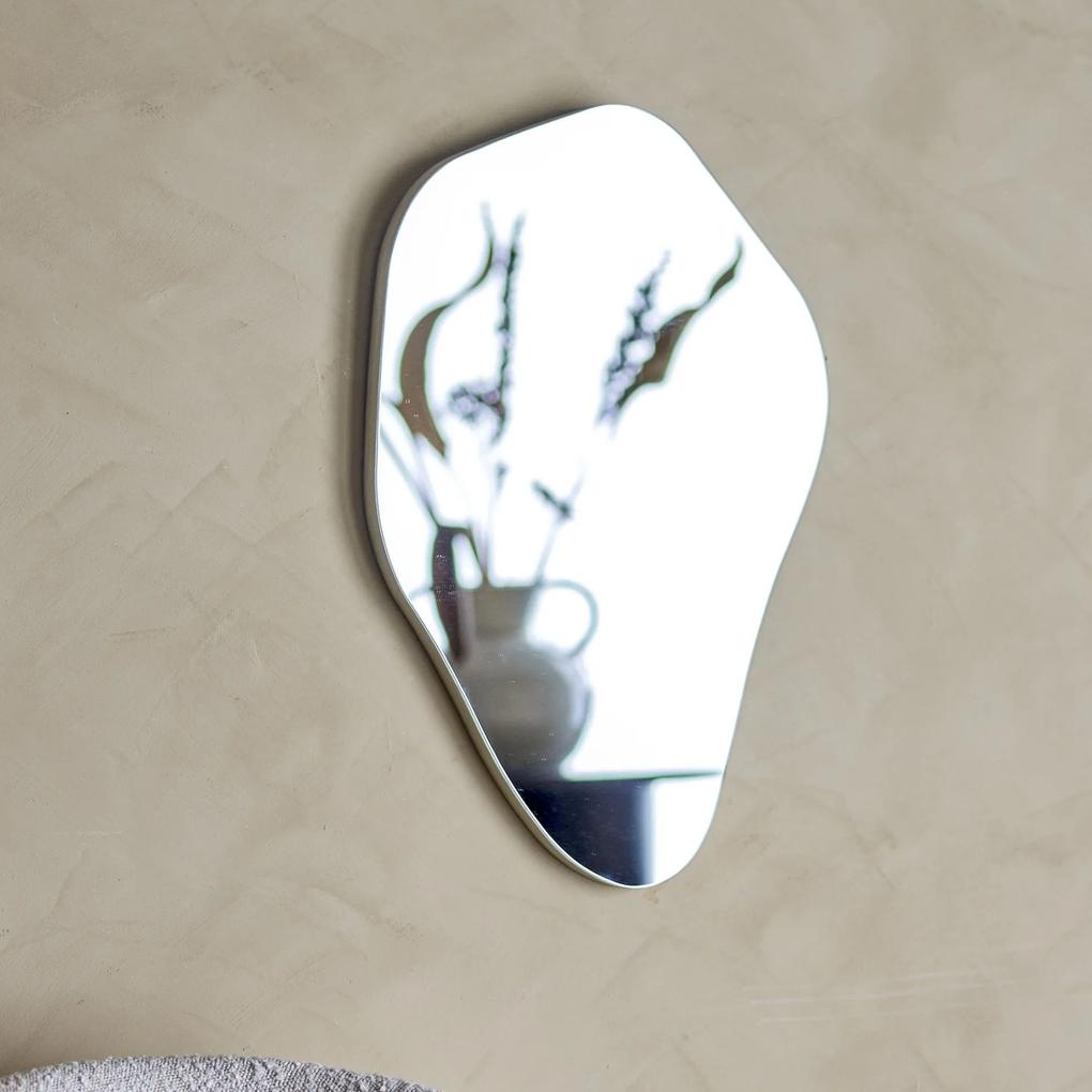 Bloomingville Nástěnné zrcadlo Aimie 60 cm, stříbrná barva, sklo