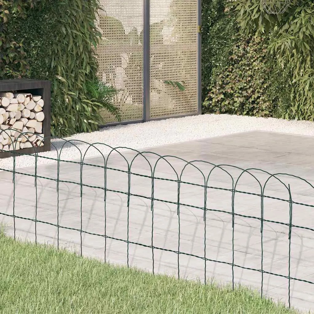 Zahradní plot práškované železo 25 x 0,4 m 141072