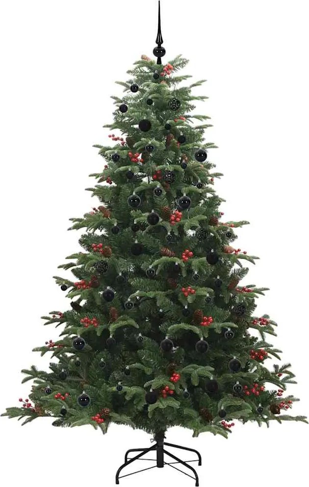 Umělý vánoční stromeček Zelená 210 cm PVC, kov a plast 3395560