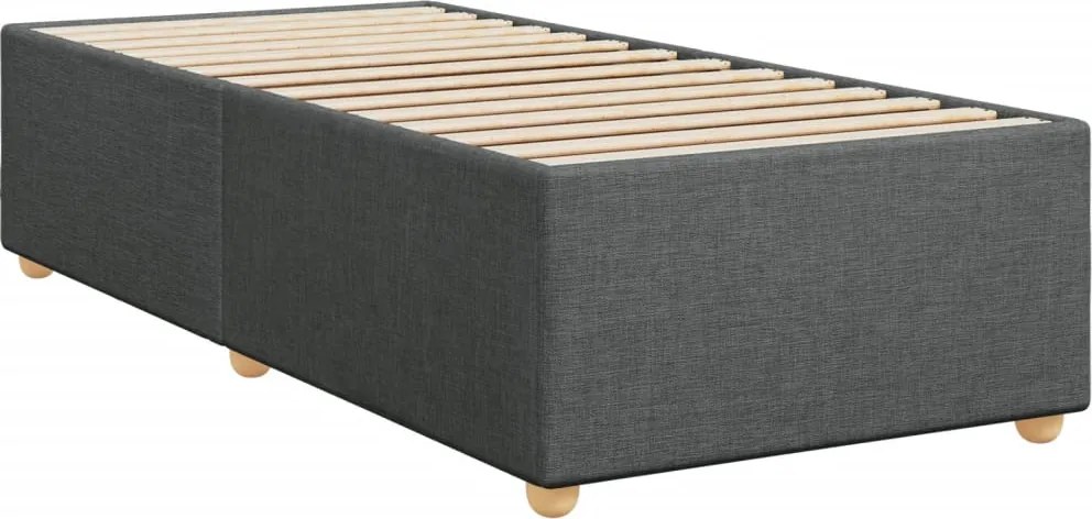 Rám postele bez matrace tmavě šedý 90 x 200 cm textil 3284702