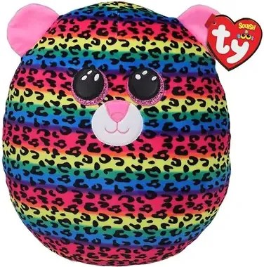 TY Squishy Dotty leopard vícebarevný / 22 cm