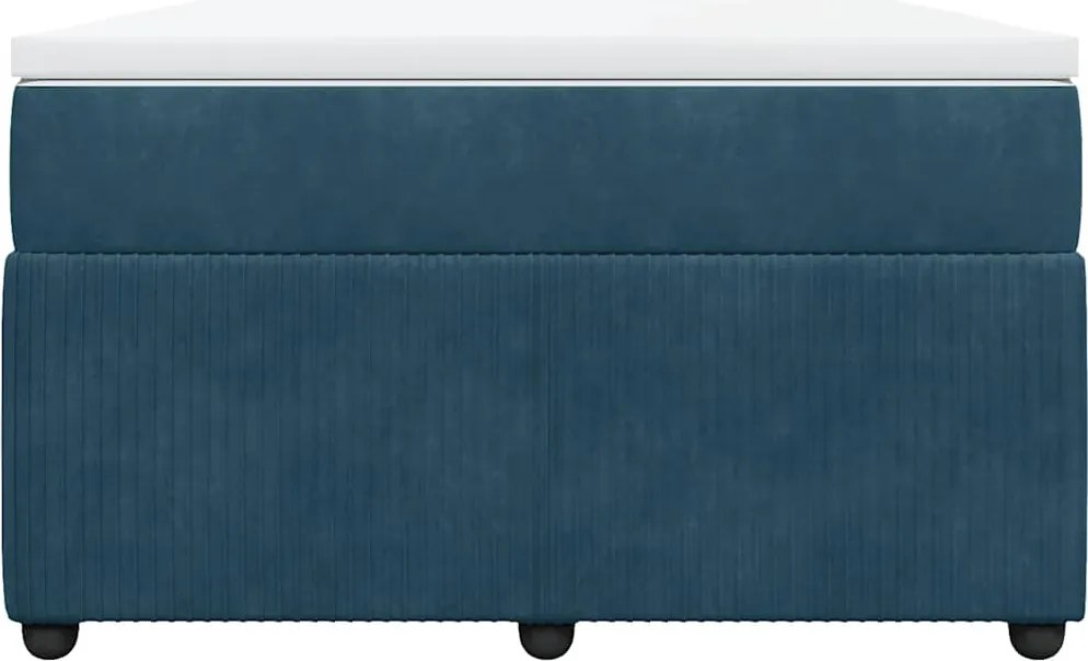Box spring postel s matrací tmavě modrá 120 x 200 cm samet 3285636