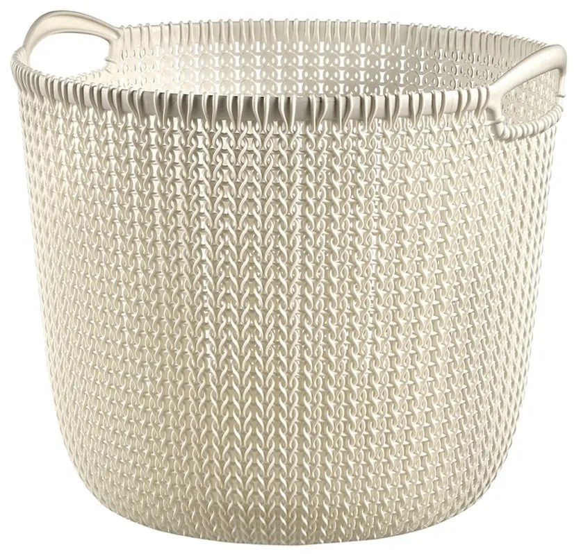 Curver Knit kulatý koš 30l bílý