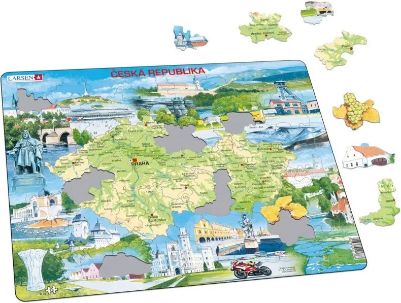 Dino Česká republika památky 78 dílků Edu puzzle