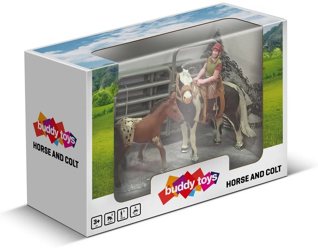 Buddy Toys BGA 1012 Jezdkyně a hříbě