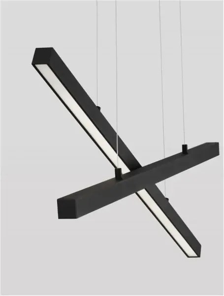 LED lustr X-Line 100 černé