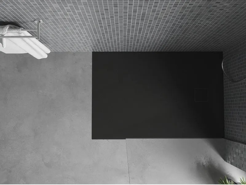 Mexen Bert, SMC obdélníková sprchová vanička 130 x 90 cm, černá, 4K709013
