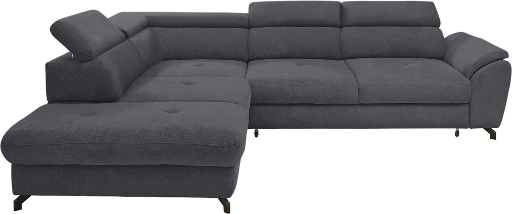 XXXLutz ROHOVÁ SEDAČKA, textil, antracitová Stylife - Sedací soupravy - 000553009549