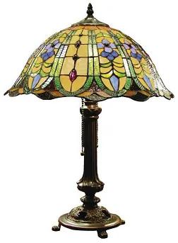 Stolní lampa Tiffany FLOWERS Clayre &amp; Eef 5LL-5317