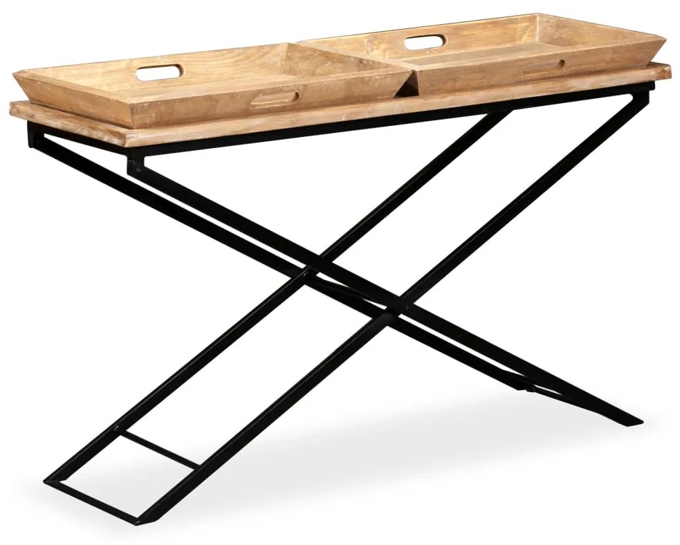 244897 vidaXL Konzolový stolek z masivního mangovníkového dřeva 130x40x80 cm