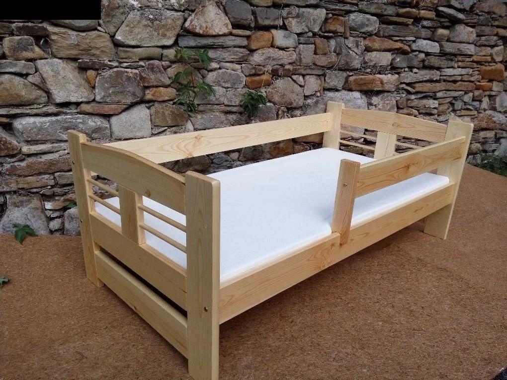 Via-nábytek Dětská postel Magda - II jakost 80 x 180 Povrchová úprava postele: Moření odstín ořech