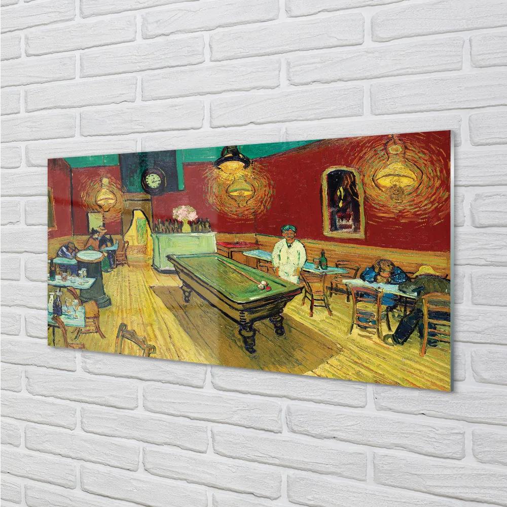 akrylový obraz Art Night cafe 100x50 cm