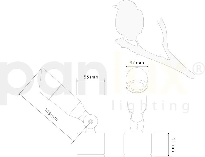 Zahradní LED svítidlo Panlux OKN-1LED/S 1W IP54 studená bílá 6000K