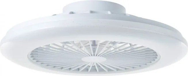 Brilliant G60020/05 Stmívatelné LED svítidlo SALERNO BÍLÉ & reverzní VENTILÁTOR + funkce LED