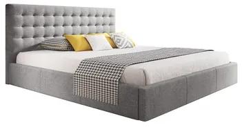 Čalouněná postel VERO rozměr 180x200 cm Světle šedá