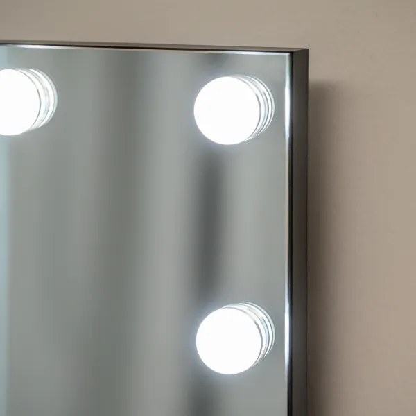 BRILAGI - LED Stmívatelné make-up zrcadlo HOLLYWOOD LED/15W/230V 60x50 cm černá