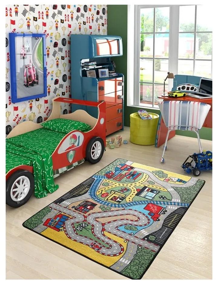 Dětský koberec Race, 100 x 150 cm