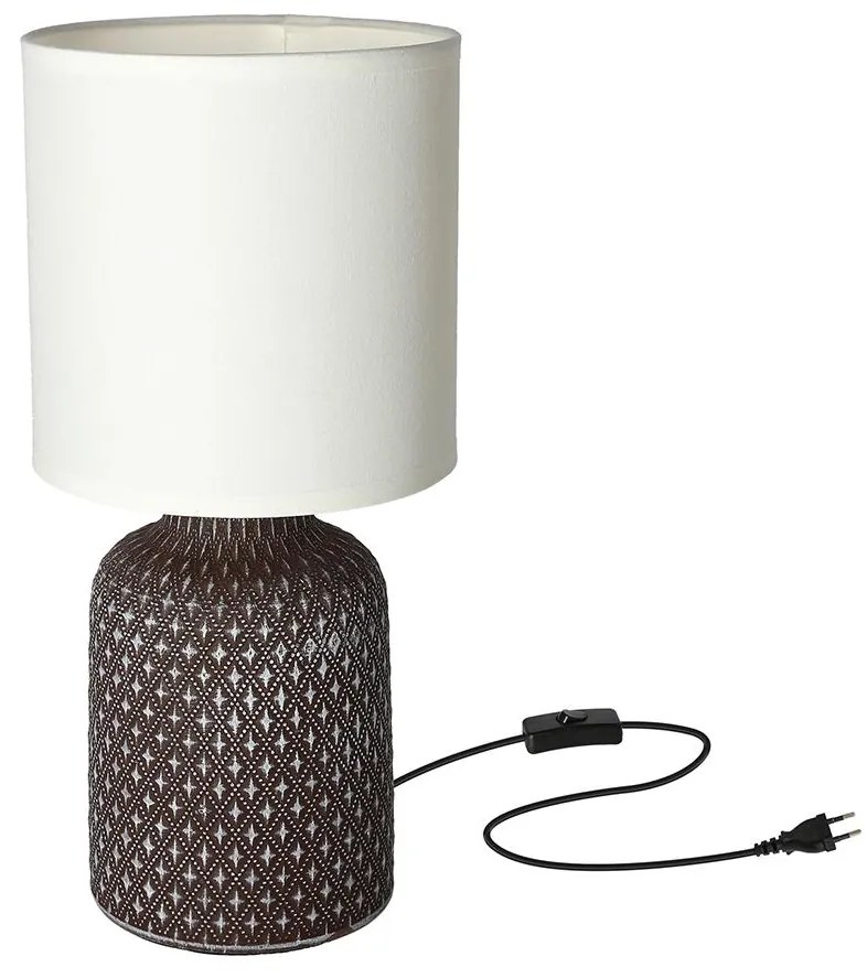 Stolní lampa INER 1xE14/40W/230V hnědá