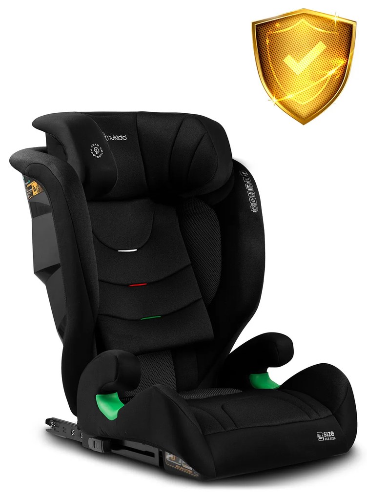 Nukido Louis Soft autosedačka černá 15-36 kg ISOFIX
