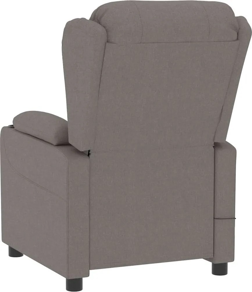 Elektrické polohovací křeslo taupe textil 3098785