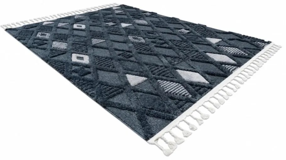 Kusový koberec Bonn tmavě modrý 240x330cm