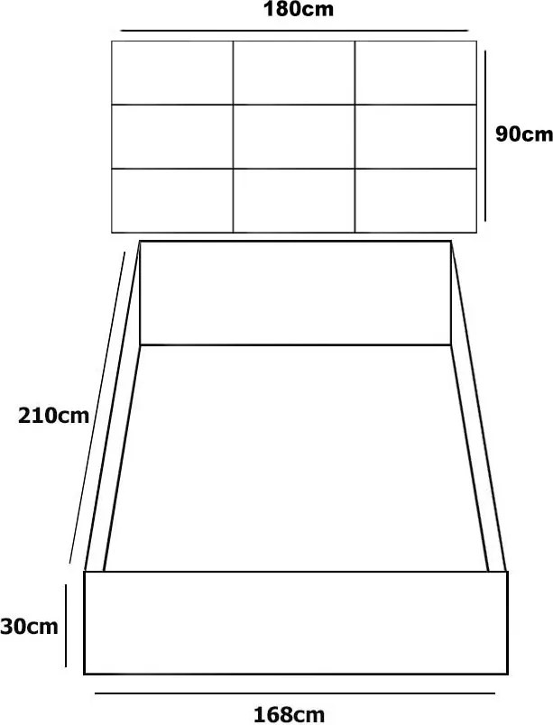 Eka Čalouněná postel Lucy 2 - 160x200 cm Barva látky Trinity: Krémově bíla (Trinity 2301), Úložný prostor: Bez úložného prostoru