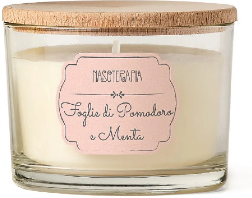 Nasoterapia – vonná svíčka Foglie di Pomodoro e Menta (Rajčatové lístky a máta), 140 g