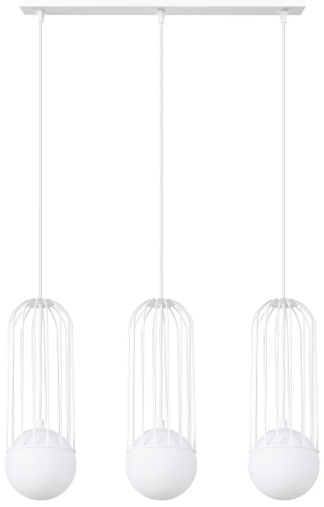 Sollux Lighting Závěsné svítidlo BRINA 3L bílé