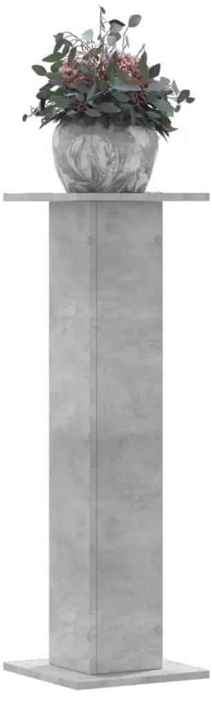 Stojany na rostliny 2 ks betonově šedé 30 x 30 x 95 cm kompozit 3307876
