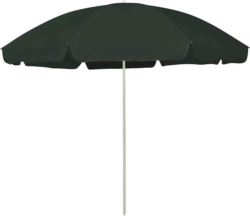 Plážový slunečník zelený 300 cm 314709