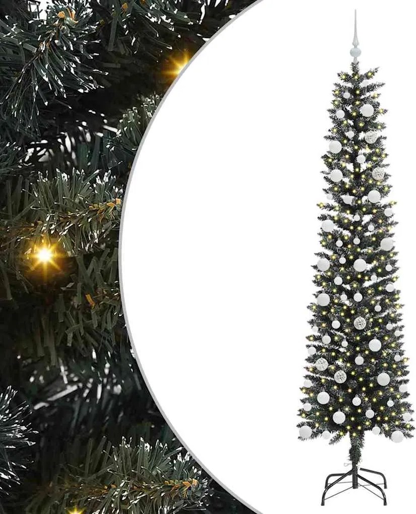 Umělý vánoční stromeček Zelená 210 cm PVC, plast a ocel 3395955