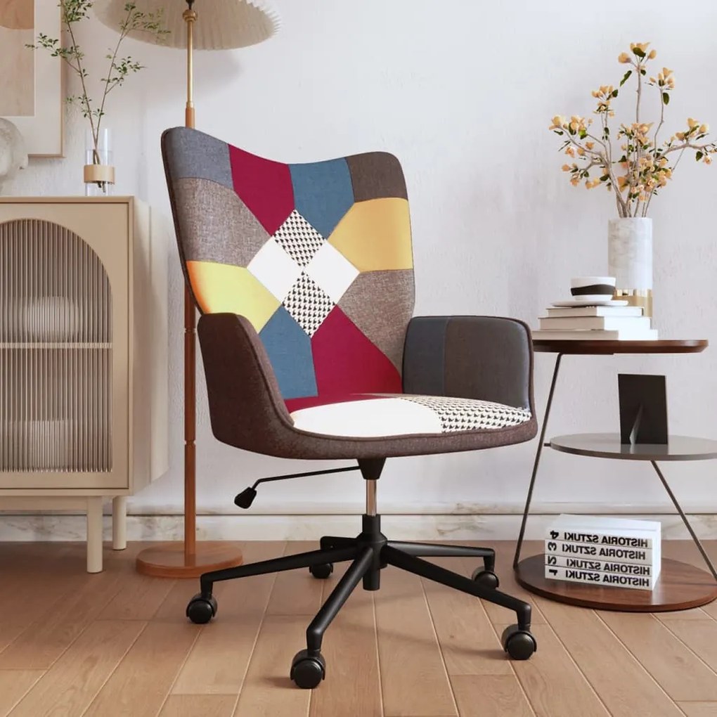 vidaXL Marketos Relaxační křeslo patchwork textil