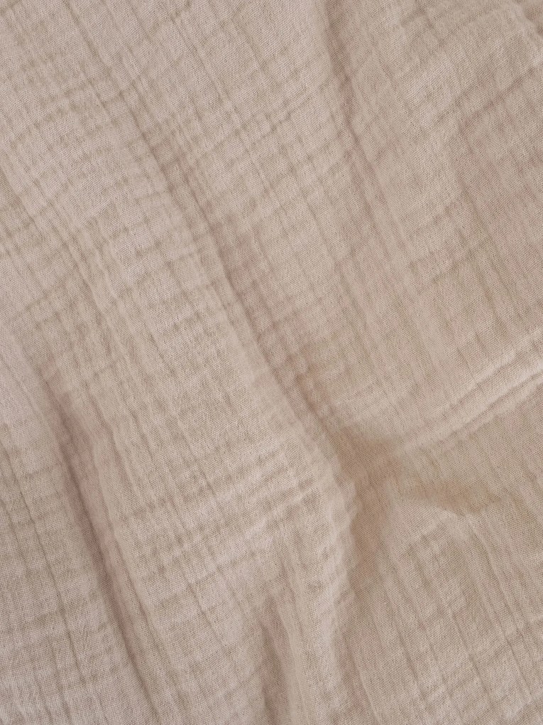 MK Lůžkoviny Mušelínový povlak na polštář 50 x 70 cm - Alexia Duo cappuccino/tmavě šedá
