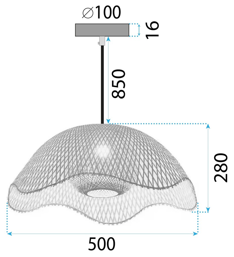 Toolight Závěsné osvětlení BOHO 1CP NEW