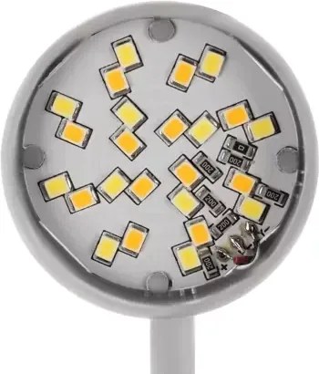 LED lampa na psací stůl s kovovým klipem - bílá