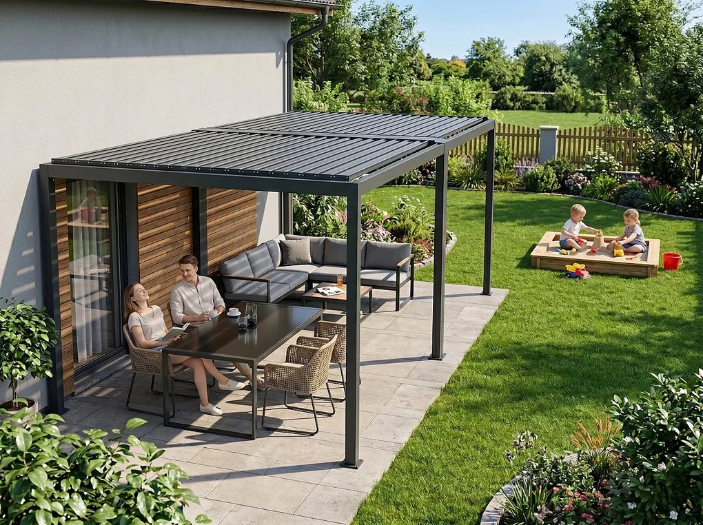 LANIT PLAST, s.r.o. hliníková bioklimatická pergola LANITPLAST PREMIUM 6x3 m LG4953