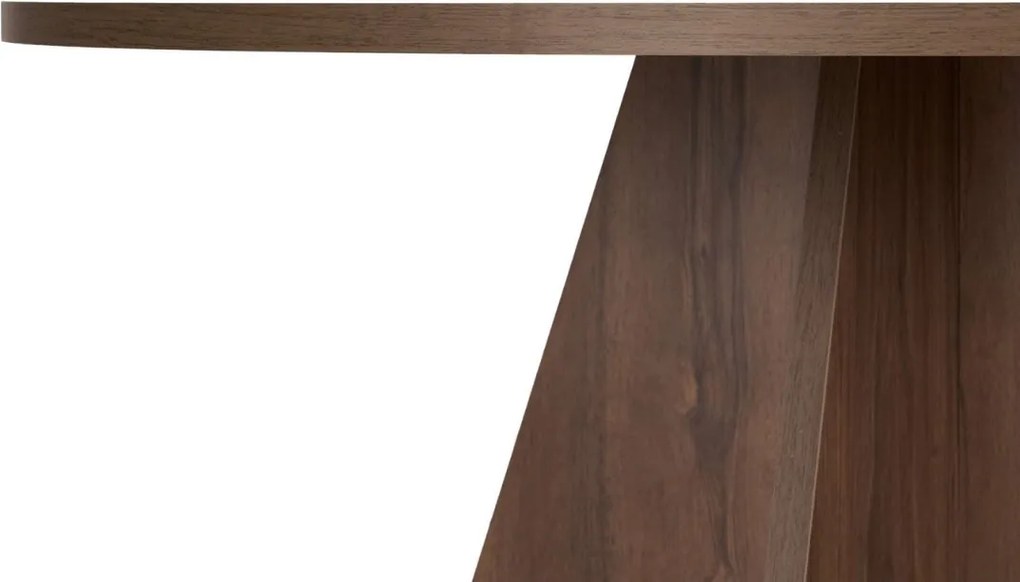 Designový jídelní stůl Kahedin 120 cm vzor ořech